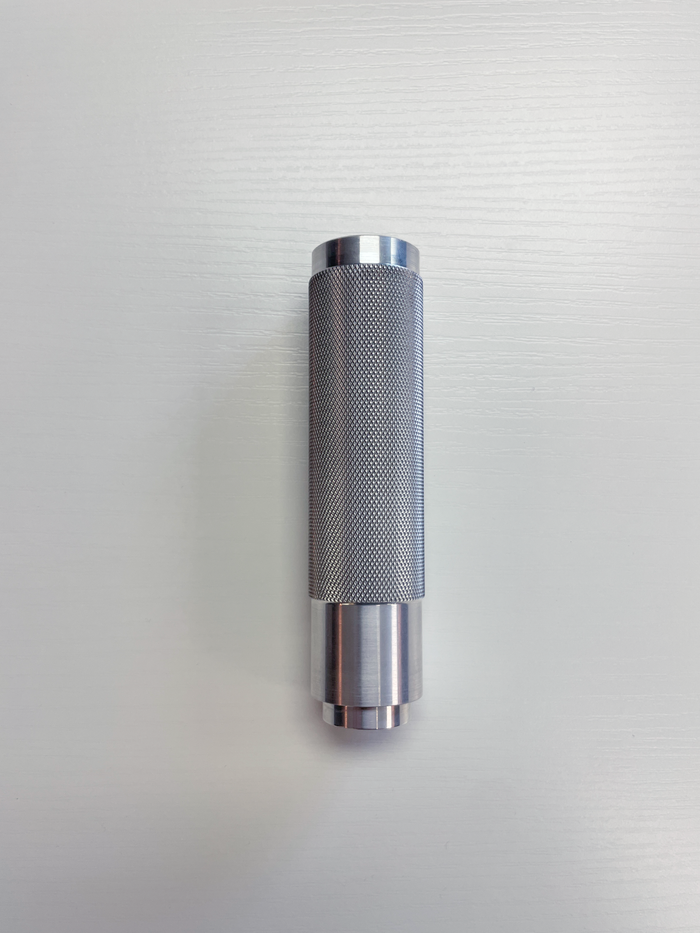 Brushed Aluminium knurled beer tap handle – Fût Mauricie