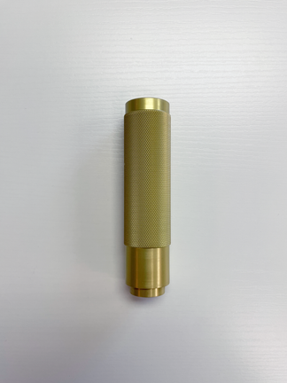 Brushed Aluminium knurled beer tap handle – Fût Mauricie