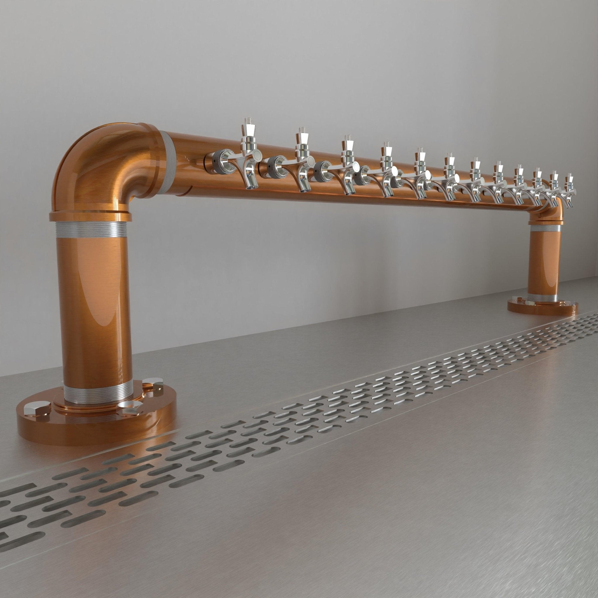 Copper Draft Beer Tower